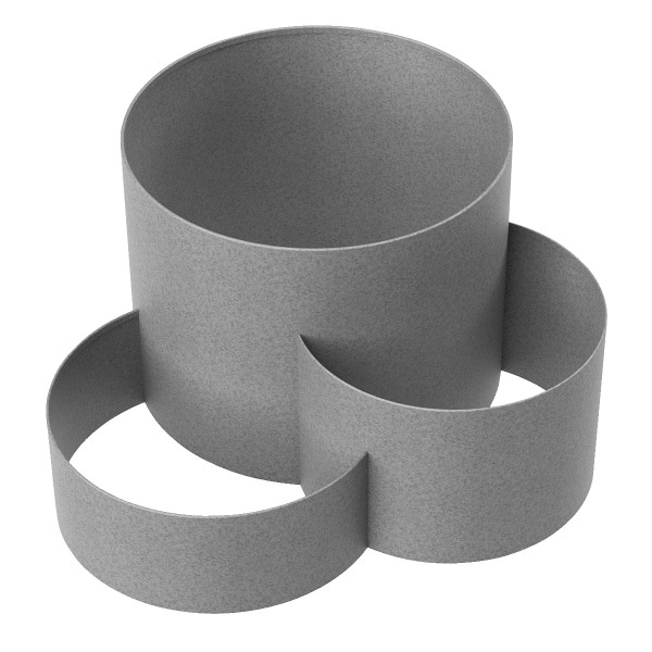 Shapescaper Triple Ring Galvabond 590mm high x 765mm diameter - Nuway